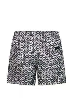 Tagliatore Graphic Print Swim Shorts