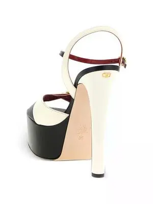 Valentino Garavani Two-tone Platform Sandals - Neutrals