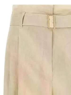 Max Mara Pleated Trousers - Neutrals