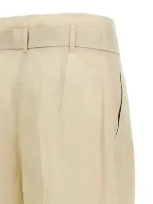 Max Mara Pleated Trousers - Neutrals