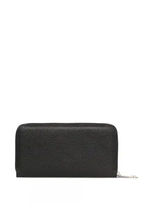 DOUCAL'S Leather Continental Wallet - Black