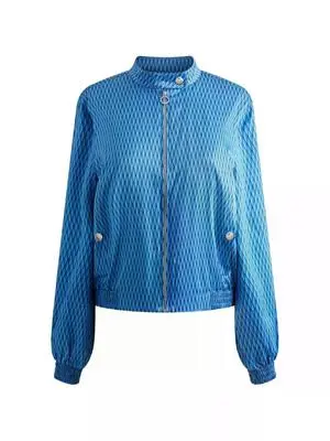 Fusalp Printed Biker Collar Bomber Jacket