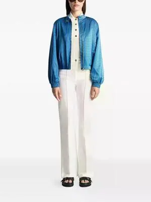Fusalp Printed Biker Collar Bomber Jacket