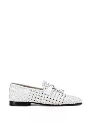 DOUCAL'S Woven Loafers - White