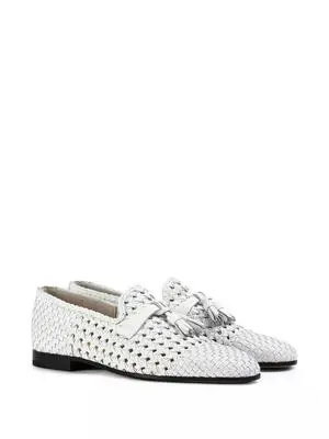 DOUCAL'S Woven Loafers - White