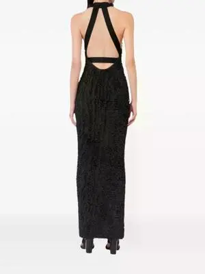Max Mara Ruffled Backless Dress