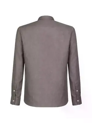 Tagliatore Three-button Polo Shirt - Brown