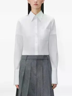 Thom Browne Button-down Shirt With Pocket - White