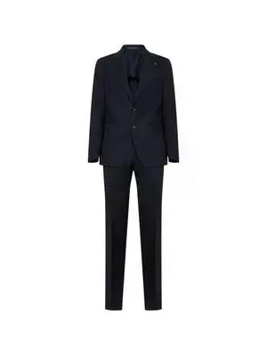 Tagliatore Peak-lapel Suit - Blue