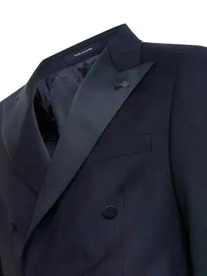 Tagliatore Double-breasted Peak-lapel Suits - Blue