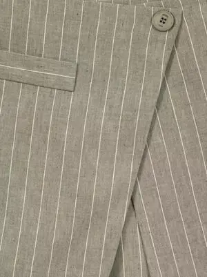 Maje Striped Wrap Shorts