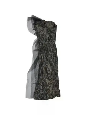 VIVIENNE WESTWOOD Ruffled Strapless Midi Dress