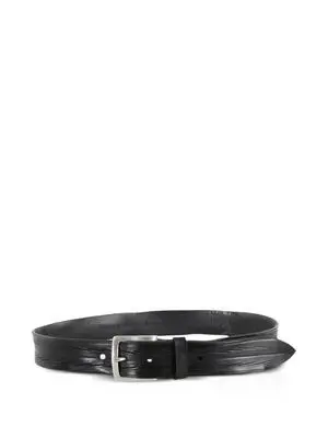 Orciani Textured Leather Belt - Black