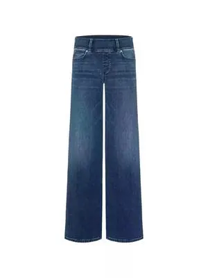 CAMBIO Wide-leg Jeans With Elasticated Waist