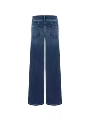 CAMBIO Wide-leg Jeans With Elasticated Waist