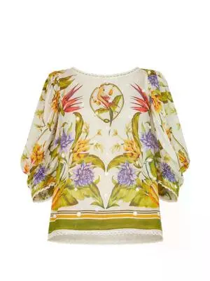 Farm Rio Round Neck Blouses