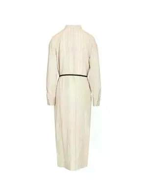 Barena Venezia Striped Tie-neck Dress