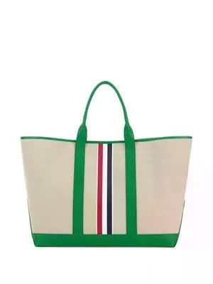 Thom Browne Stripe-detail Tote Bag - Neutrals