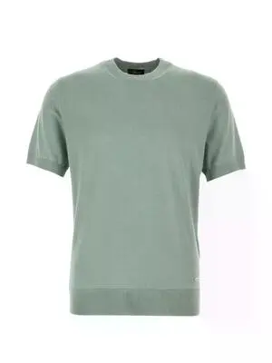 Brioni Round-neck Short-sleeve T-shirt - Green