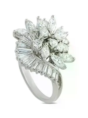 LB EXCLUSIVE Diamond Cocktail Ring - Silver