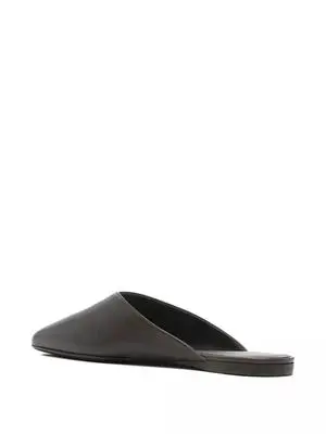 HERBERT LEVINE Homebody Pointed-toe Mules - Brown