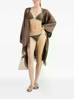 Brunello Cucinelli Monili Bikini Top - Brown