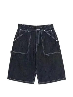 WRSTBHVR Contrast-stitch Denim Shorts