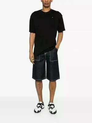 WRSTBHVR Contrast-stitch Denim Shorts