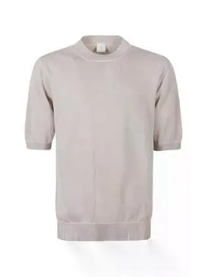 Eleventy Crew Neck Short Sleeve T-shirt - Neutrals