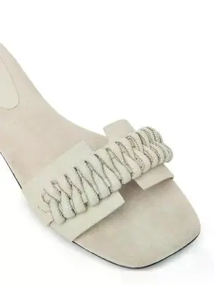 Peserico Ruched Detail Slides