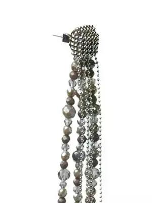 Peserico Beaded Chain Drop Earrings