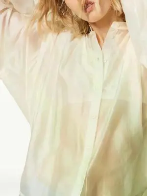 TWINSET Voile Shirt With Gathered Detailing
