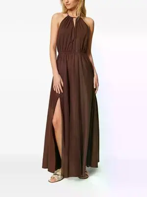 TWINSET Halter Maxi Dress With Slit