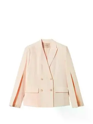 TWINSET Double-breasted Blazer With Split Sleeves - Pink