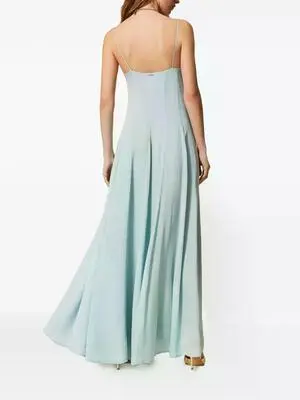 TWINSET Maxi Sleeveless Dress - Blue