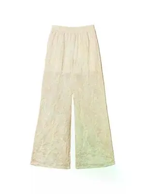 TWINSET Floral Embroidery Palazzo Pants - Neutrals