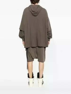 Rick Owens Tommy Hustler Hoodie - Brown