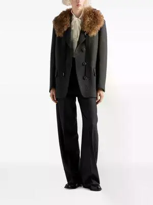 Prada Wool Flannel Trousers - Grey