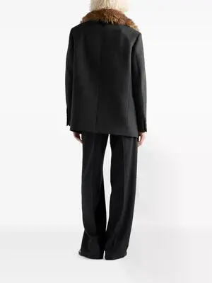 Prada Wool Flannel Trousers - Grey