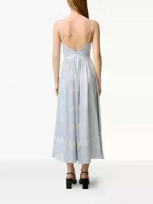 Claudie Pierlot Floral Embroidered Midi Dress