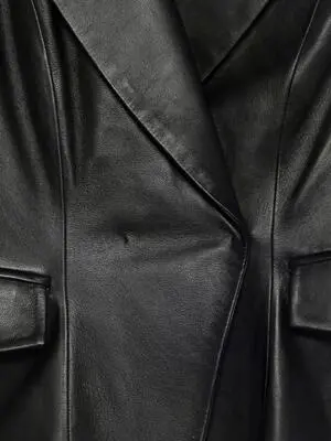 DONDUP Lapel Pocket Leather Jacket