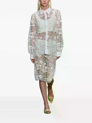 Vivetta Floral-lace Midi Skirt