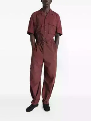 LEMAIRE Drawstring Fastening Trousers - Red