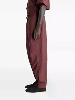 LEMAIRE Drawstring Fastening Trousers - Red