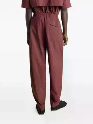 LEMAIRE Drawstring Fastening Trousers - Red