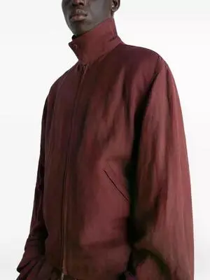 LEMAIRE Zip-up Jacket With Pointed Collar - Red