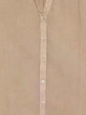 120% Lino Collared Linen Shirt - Neutrals