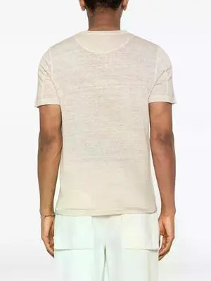 120% Lino Crew-neck T-shirt - Neutrals