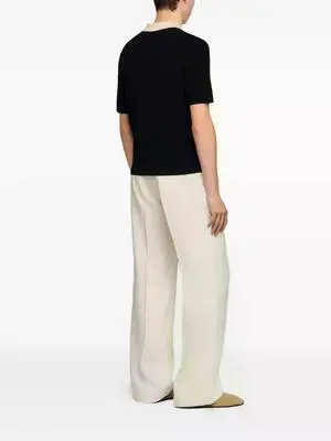 Sandro Two-tone Polo Shirt - Black