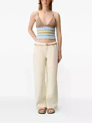 Claudie Pierlot Multicolour Crochet Knit Top